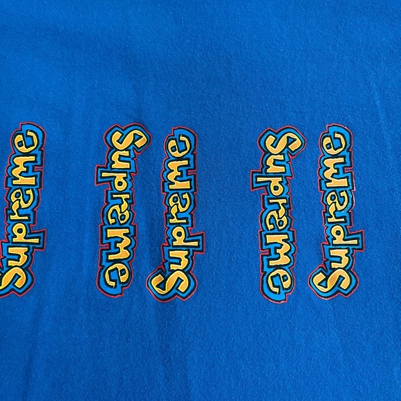 Supreme | Shirts | Supreme Classic Blue Tee | Poshmark